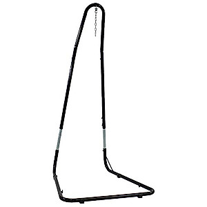 Sunnydaze Adjustable Hammock Chair Stand - 79-Inch to 93-Inch Tall Hanging Stand Only - Heavy-Duty 330-Pound Weight Capacity