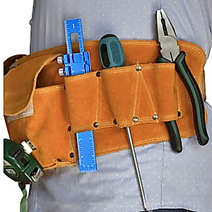 TOURACE Aluminum Woodworking Rulers with Slide Stop (3 Pcs) Precision Pocket Ruler Metal T Track Ruler, Square Ruler Inch and Metric Marking Measuring Scribing Ruler