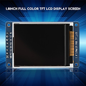 Bewinner 1.8inch LCD Display Module, TFT Screen Module 128 x 160 Resolution Onboard Driver ST7735 SPI Interface, Full-Color LCD Screen Display Controller Module