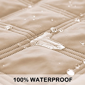 SUNNYTEX Waterproof & Reversible Dog Bed Cover Sofa, Couch Cover Furniture Protector for Pets（52 * 82"