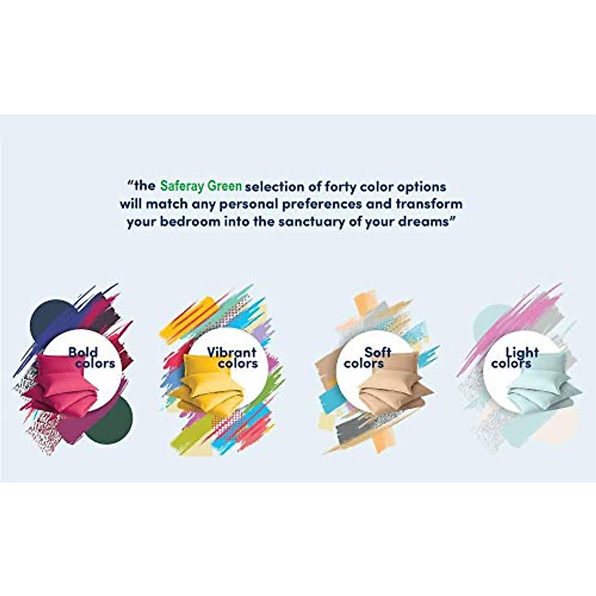 Saferay Green Pinch Pleated 3-Pieces Duvet Cover Set Eastern King Size 116x108 | 100% Organic Cotton Ultra Silky Soft with Zipper Closer & Corner Ties Durable and Fade Resistant, Pintuck (Silver)