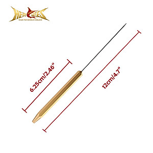 HERCULES Fly Tying Tools, Fly Tying Kit with Bobbin Thread Holder, Wire Threader, Knot Whip Finisher, Hackle Plier, Bodkin, Fly Fishing Lure Making Accessories (1pcs Bodkin)