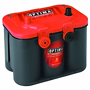 OPTIMA Batteries High Performance 34/78 RedTop Sealed AGM Car, Truck, and SUV Starting Battery, 800 CCA, Dual SAE and GM Terminals, Maintenance Free, Versitile Mounting