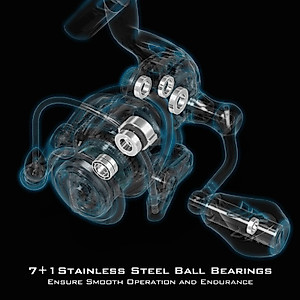 KastKing Zephyr Spinning Reel,Size 2000 Fishing Reel, Light Weight Ultra Smooth Powerful Spinning Fishing Reels