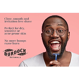 Burdock Naturals Organic Shaving Soap - All natural Shaving cream for razor burn and bumps