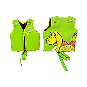 Poolmaster 50566 Learn-to-Swim Dino Kid's Swim Vest, 1-3 Years Old