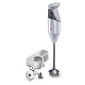 Bamix Pro-2 G200 Professional Series NSF Rated 200 Watt 2 Speed 3 Blade Immersion Hand Blender with Wall Bracket