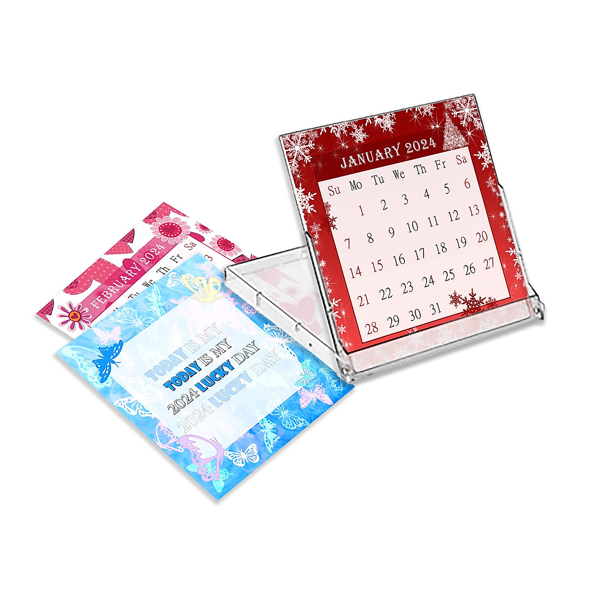 2024 CD-Style Desk Calendar 12 Months Calendar/Planner / (Edition #026)