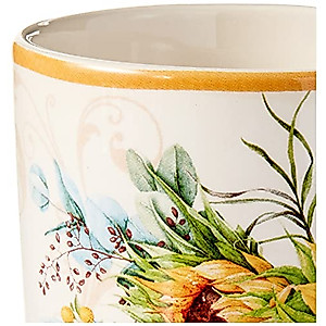 Certified International 28167SET4 Sunflower Fields 18 oz. Mugs, Set of 4, 18 ounce, Multi Colored