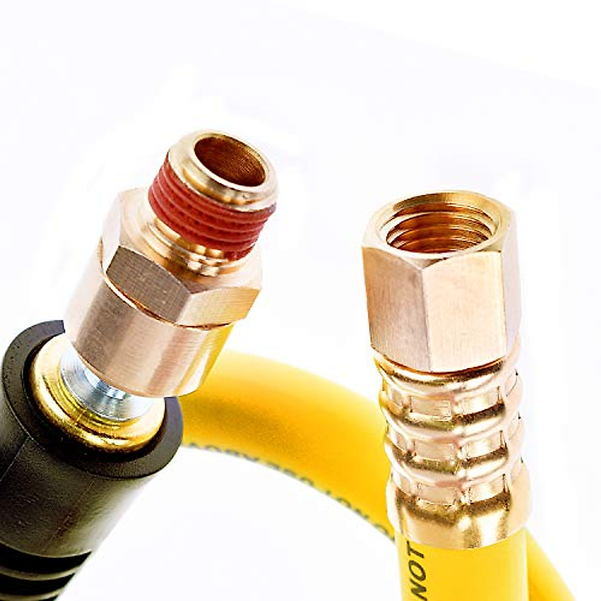 WYNNsky Hybrid Lead in Air Hose 3/8" X 30"(1/4 in. MNPT Ball Swivel x 1/4 in. FNPT Ends) 300 PSI Max Working Pressure, Heavy Duty Air Compressor Hose