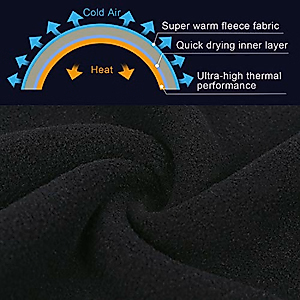 Balaclava Face Mask for Cold Weather - Windproof Ski Mask - Thermal Heavyweight Head Hood for Men and Women… Black