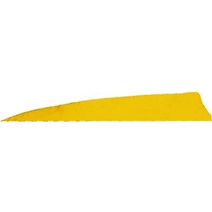 Gateway Shield Cut Feathers Sun Yellow 4 in. LW 50 pk.
