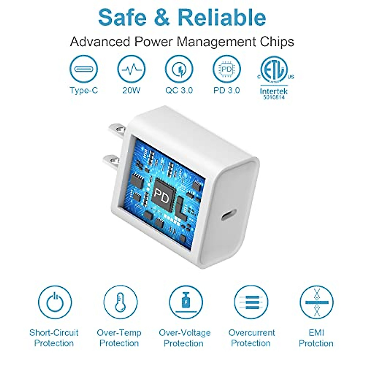 iPhone 14 13 12 11 Super Fast Charger [Apple MFi Certified ]High Speed Charger 20W PD USB-C Wall Charger 6FT Cables Compatible with iPhone 14/14 Pro/14 Pro Max/14 Plus/13/13Pro/12/12 Pro/11/11Pro,iPad