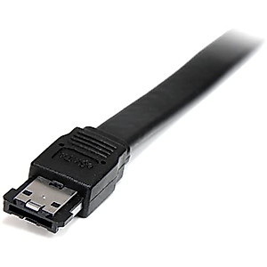 StarTech.com Shielded External eSATA Cable - eSATA cable - Serial ATA 150 - eSATA (M) to eSATA (M) (3 ft) - black (ESATA3)