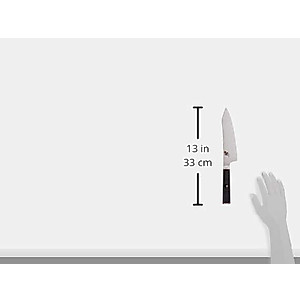 Miyabi Kaizen Hollow Edge Rocking Santoku Knife, 7-inch, Multi