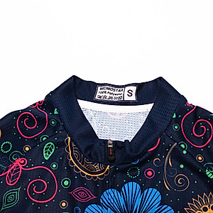 Women's Cycling Jersey, Short Sleeved Bike Shirt Mountain Jersey Comfortable Quick Dry Wear Top