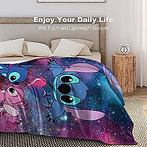 Cartoon Blanket Super Soft Flannel Throw Blanket Warm Comfortable Blanket Gifts for Kids Adults All Season 50"x40"