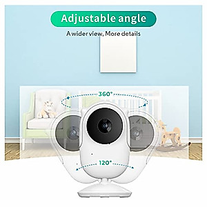MOSTCLOUD Video Baby Monitor with NO WiFi,Baby Monitor with Camera and Audio, Auto Night Vision, 2 Way Audio Talk, Lullabye Music, Long Battery Life, 2X Zoom,960ft Long Range