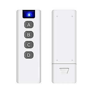 CIRONI 433Mhz Transmitter Remote Control Universal Wireless 4 Buttons Learning Code for Light Switch Gadgets Gate Garage Door Opener
