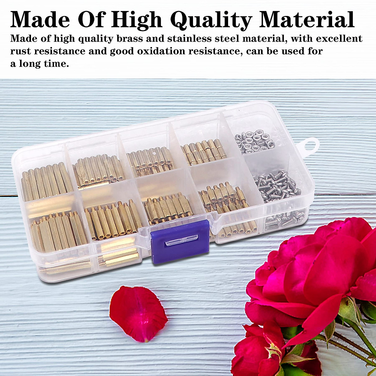 Csdtylh 400Pcs M2 Motherboard Standoffs&Screws&Nuts Kit, Hex Male-Female Brass Spacer Standoffs, Laptop Screws for DIY Computer Build, Electronic Projects, Raspberry Pi, Circuit Board etc.