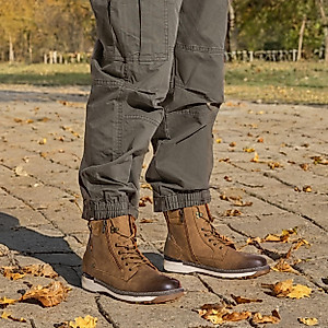 Vostey Boots for Men Comfortable Casual Chukka Mens boot(BMY8051 brown 10)