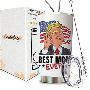 CordoCuti Gifts for Mom from Daughter, Son, Kids - Christmas Gifts for Mom - Mom Birthday Gifts, Birthday Gifts for Mom - Christmas Gifts For Mom From Daughter, Son - Mom Tumbler 20Oz White