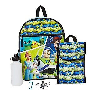 RALME Pixar Toy Story Backpack Set for Kids, 16 inch with Lunch Bag and Water Bottle