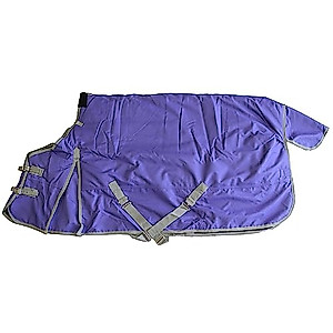 1200D Waterproof Poly Turnout Blanket 400g - Purple 74"