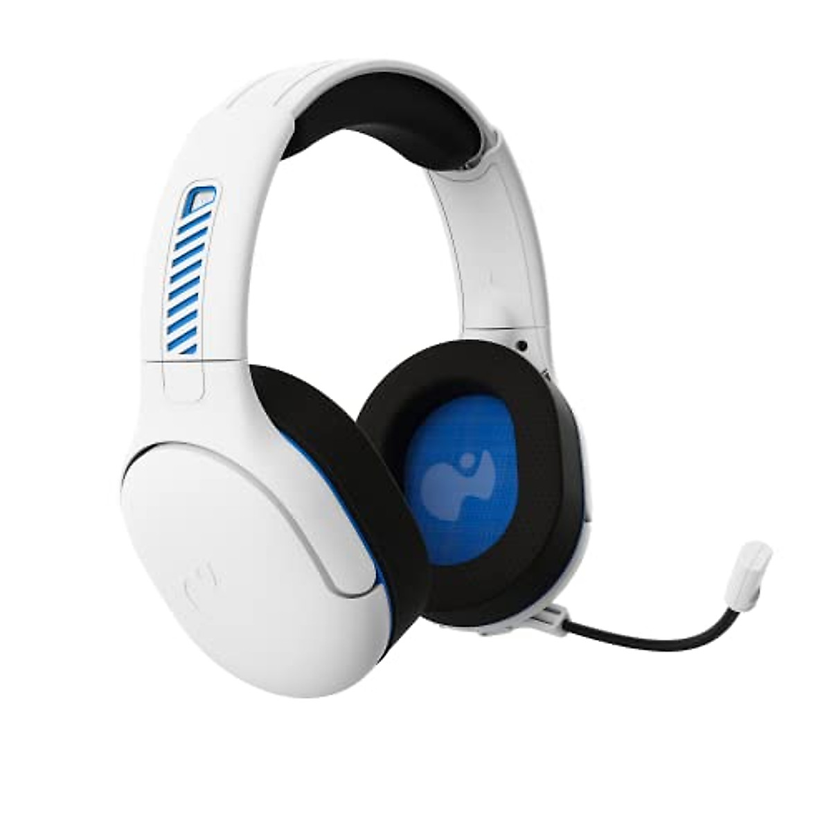 PDP AIRLITE PRO Wireless Power Stereo Gaming Headset with Noise Cancelling Microphone: Compatible with PS5/PS4/PS3 Console/PC, Comfortable Lightweight Headphones, Long Battery Life (Frost White)