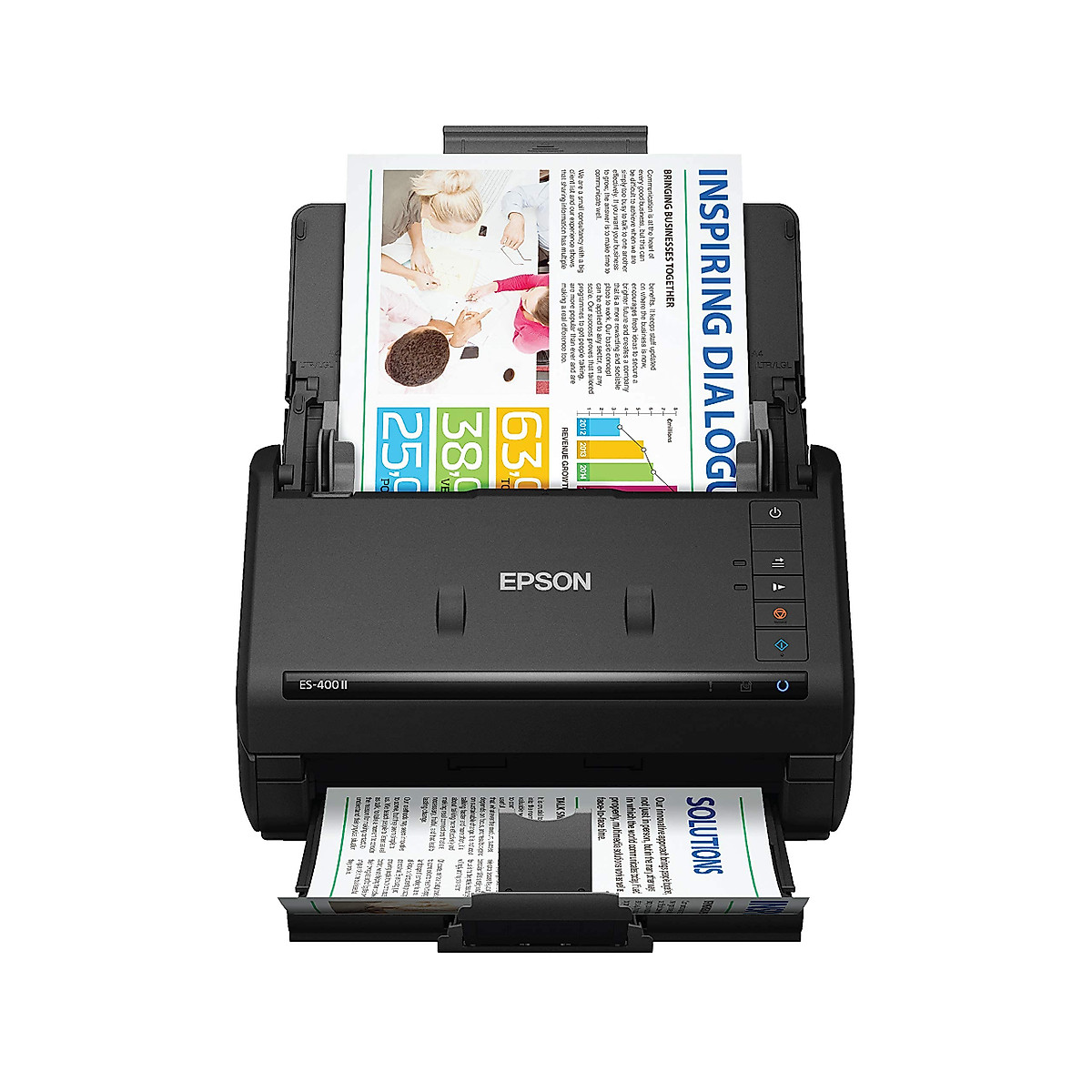 Epson Workforce ES-400 II Color Duplex Desktop Document Scanner for PC and Mac, with Auto Document Feeder (ADF) and Image Adjustment Tools (Renewed)