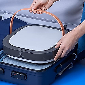 MOYU Mini Portable Bucket Washer Foldable Washing Machine with Spin Dry and Drainage Pipe (White US Plug 110 v)