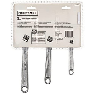 CRAFTSMAN Adjustable Wrench Set, 3-Piece (CMMT12001)