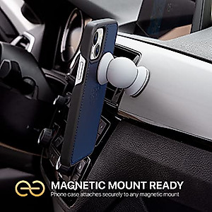 Dreem Fibonacci 2-in-1 Wallet Case for Apple iPhone 13 Mini - Luxury Vegan Leather, Magnetic Detachable Shockproof Phone Case, RFID Card Protection, Magsafe Compatible - Royal