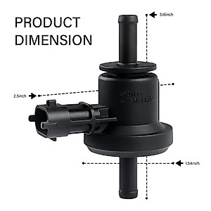 SSNNUU Car Vapor Canister Purge Valve Solenoid,Evap Purge Valve Solenoid Compatible with Hyundai Kia,Automotive Replacement Emission Canister Purge Valves OEM#2891026900,28910-26900