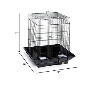 Prevue Hendryx SP850B/B Clean Life Cockatiel Cage, Black, 1/2"