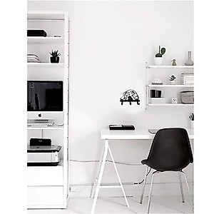 English Bulldog Resting Lazy Sleeping Shaped Black Coated Metal Wall Hook for Leash Key Kitchen Bathroom Bedroom Garage Mud Room