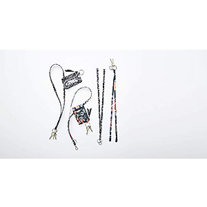 Vera Bradley Women's Cotton Breakaway Lanyard, Charcoal Medallion, One Size
