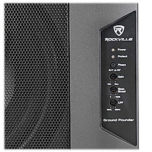 Rockville Ground Pounder 800w Powered Dual 10" Car Subwoofer/Aluminum Enclosure