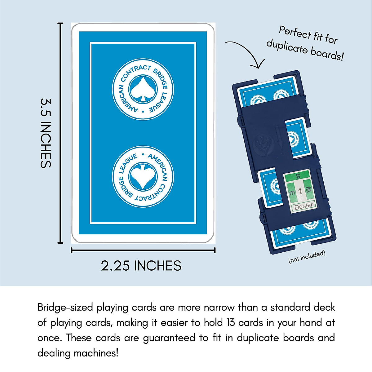 Baron Barclay ACBL (American Contract Bridge League) Playing Cards - Jumbo Print - 1 Dozen Decks - Bridge Sized - Plastic Coated