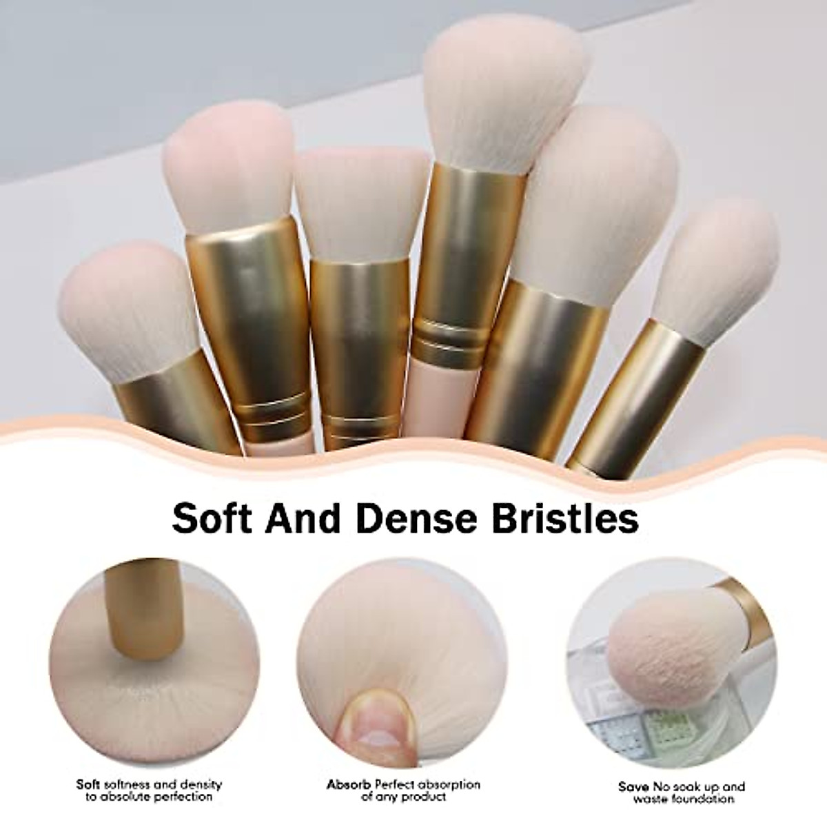 Makeup Brushes,Daubigny 16Pcs Silver Premium Synthetic Makeup Brush Set with Professional Foundation Brushes Powder Concealers Eye shadows Blush Makeup Brush for Perfect Makeup(Pink)