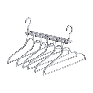 Multifunctional Cloth Hanger Space Saving, 6 pcs One Set to Save Your Space and Traceless Cloth Hanger with Heavy Duty Quality Hanger
