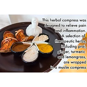 Pack of 12 Large Thai Spa Herbal Massage Compress Ball Warm Hot Therapy LUK Pra KOB 200 g.