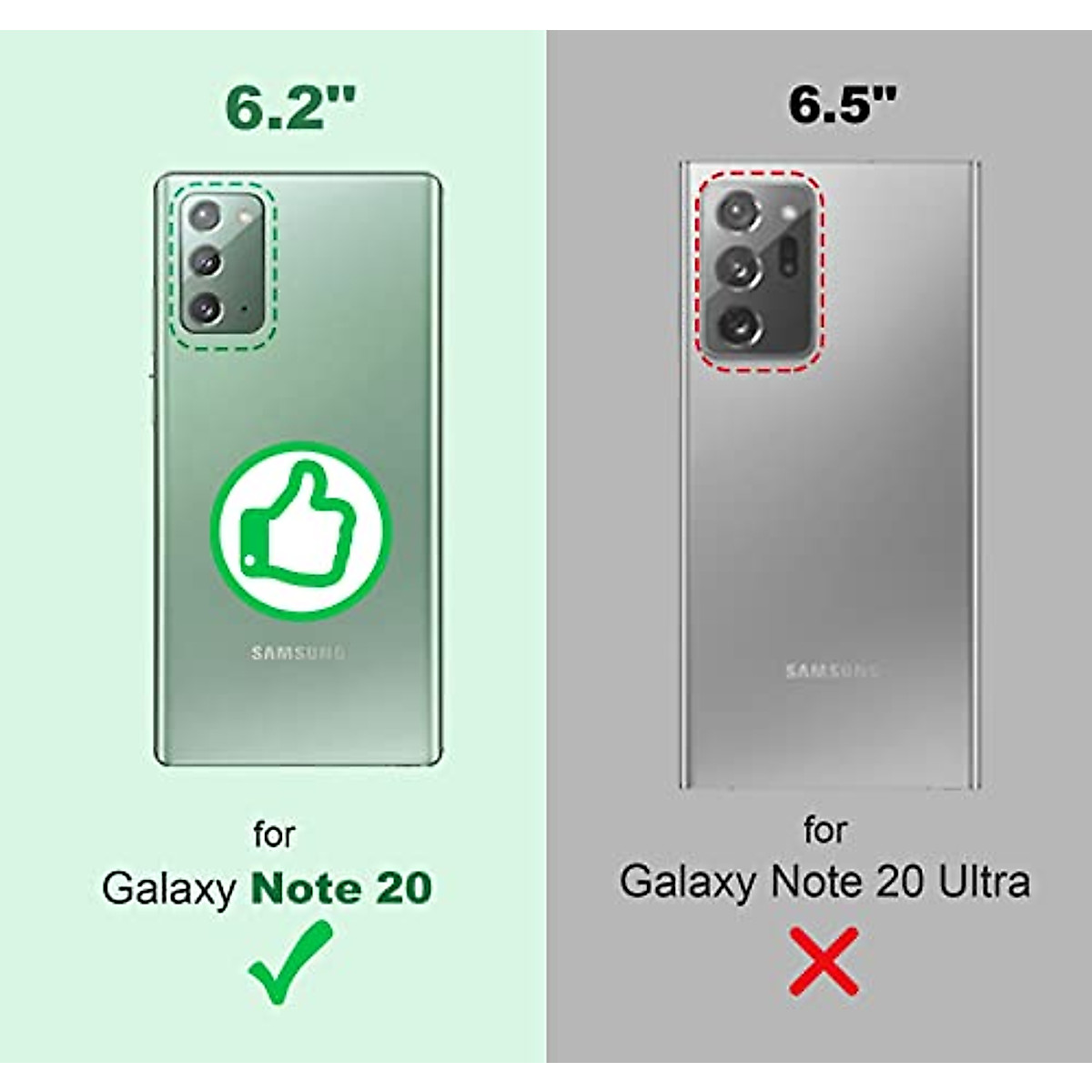 Shields Up for Galaxy Note 20 Case, Samsung Note 20 Case, Minimalist Wallet Case with Card Holder [3 Cards] & Ring Stand, [Drop Protection] Slim Protective Cover for Samsung Galaxy Note 20 5G - Clear