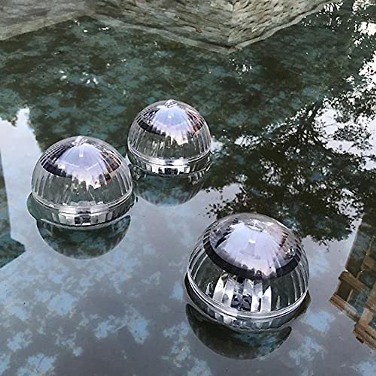 Solar Floating Pool Lights, IP65 Waterproof LED Globe Night Light Color Changing Hangable Ball Light for Pond,Garden,Backyard,Party 1PCS