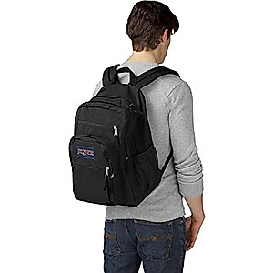 JanSport unisex-adult Big Student (Black logo Blue, One Size)