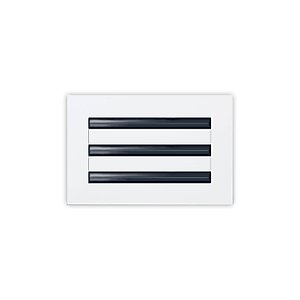 BUILDMART - 10x6 Modern AC Vent Cover - Decorative White Air Vent - Standard Linear Slot Diffuser - Register Grille for Ceiling, Walls & Floors - Texas Buildmart