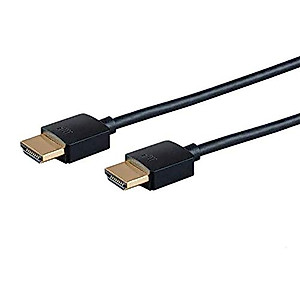 Monoprice Certified Premium HDMI Cable - 3 Feet - Black (3 Pack) 4K@60Hz HDR 18Gbps 36AWG YUV 4:4:4 - Ultra Slim Series