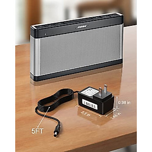 for Bose Soundlink I II III 1 2 3 Charger Bluetooth Speaker Power Cord Replacement 17V-20V Bose Soundlink Portable Wireless Speaker P/N: 306386-101, 369946-1300, 301141, 404600, 414255, S024RU1700100