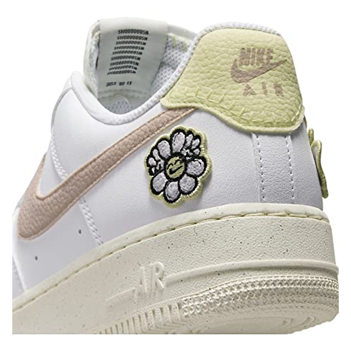 Nike Women's AIR Force 1 '07 Next Nature Shoes, White/Boarder Blue/Citron Tint/Pink Oxford, 8