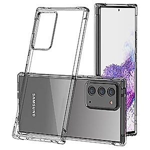 [Road Left] Crystal Clear Case for Galaxy Note 20 6.7 inch,Air-Bag Shockproof Protective Phone Case,Ultra Slim Flexible Soft TPU Cover for Samsung Galaxy Note 20 6.7"